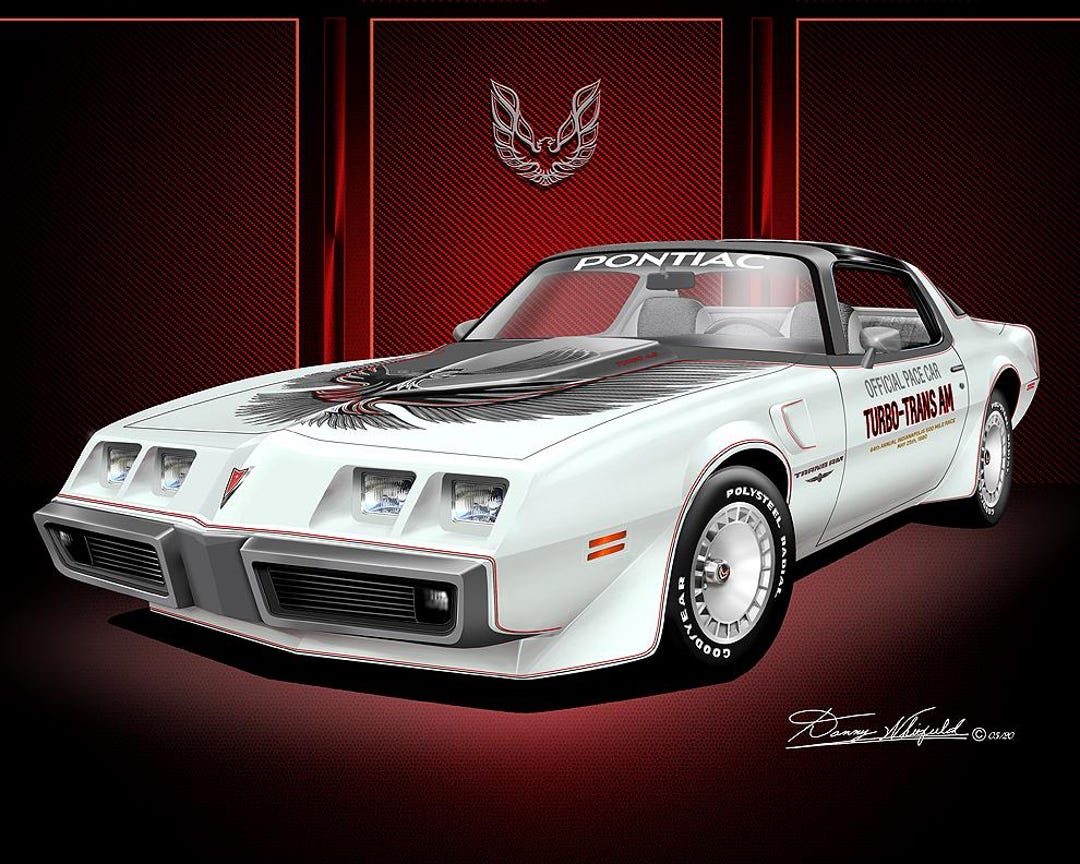 1979-80 Pontiac Trans Am 10th Anniversary Pace Car Art Print Comes in 5 ...