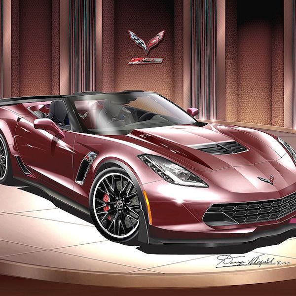 Corvette Wall Art - Etsy
