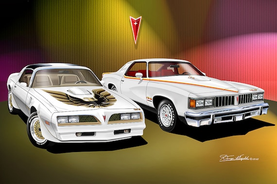 American Muscle Car Drawings