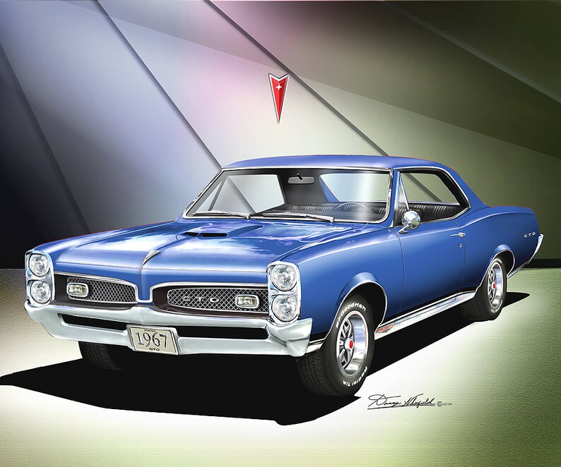 1967 Pontiac GTO Convertible Art Prints By Danny Whitfield - Etsy België