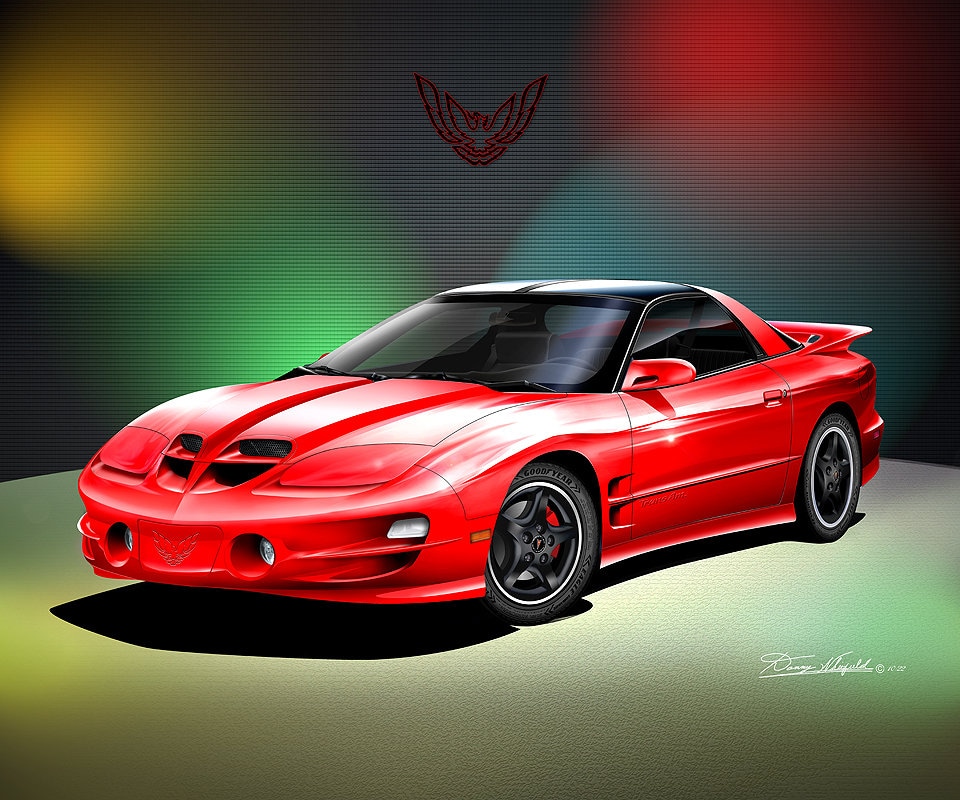 1998-2002 Pontiac Firebird Trans Am Art Print: Car Poster Comes in 5 to ...