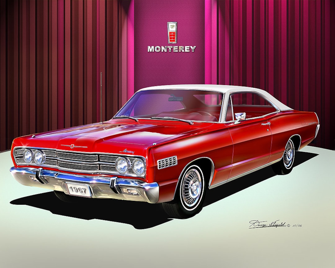 1967 Mercury Montclair & Monterey Art Print: Vintage Car Poster Comes ...