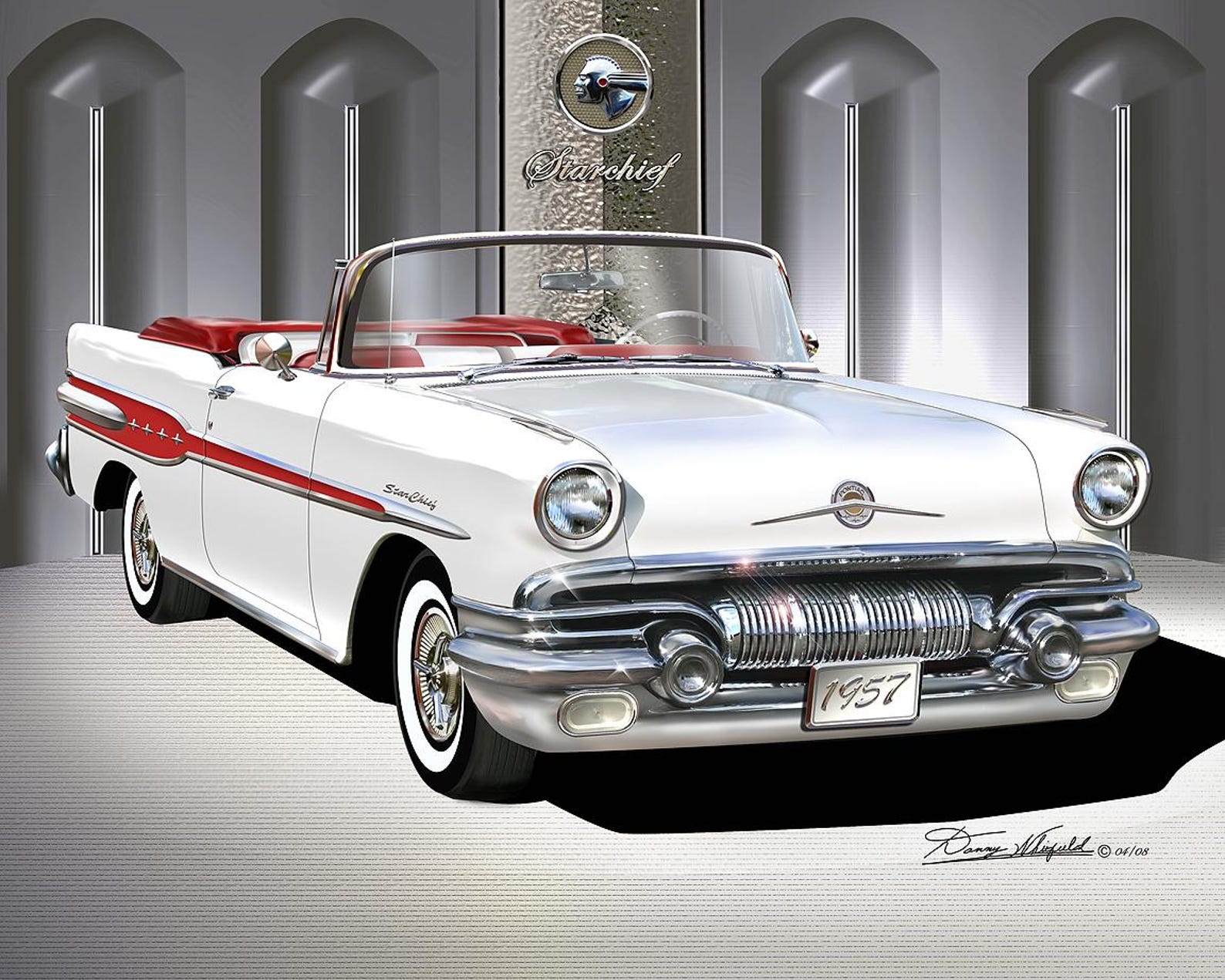 1957 Pontiac Star Chief Art Print: Car Enthusiast Wall Decor Comes in 5 ...
