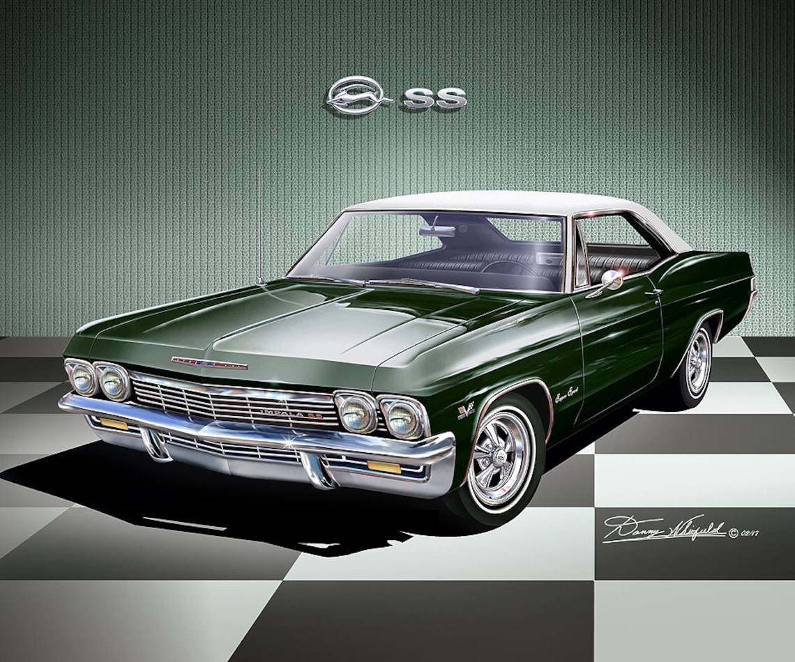 1965 Chevrolet Impala SS With Cragar Wheels Art Prints by Danny ...
