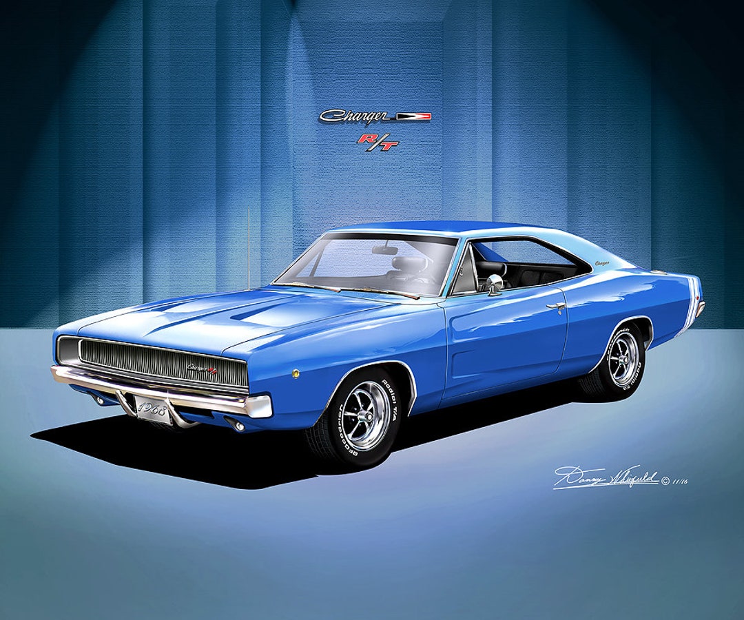Dodge Charger 1968 Blue