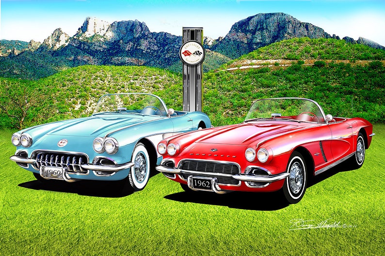 Chevrolet Corvette Stingray Art Prints by Danny Whitfield the Arizona ...