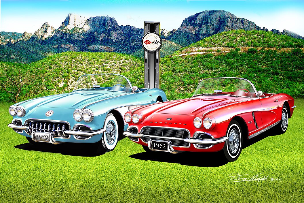 Chevrolet Corvette Stingray Art Prints by Danny Whitfield the Arizona ...