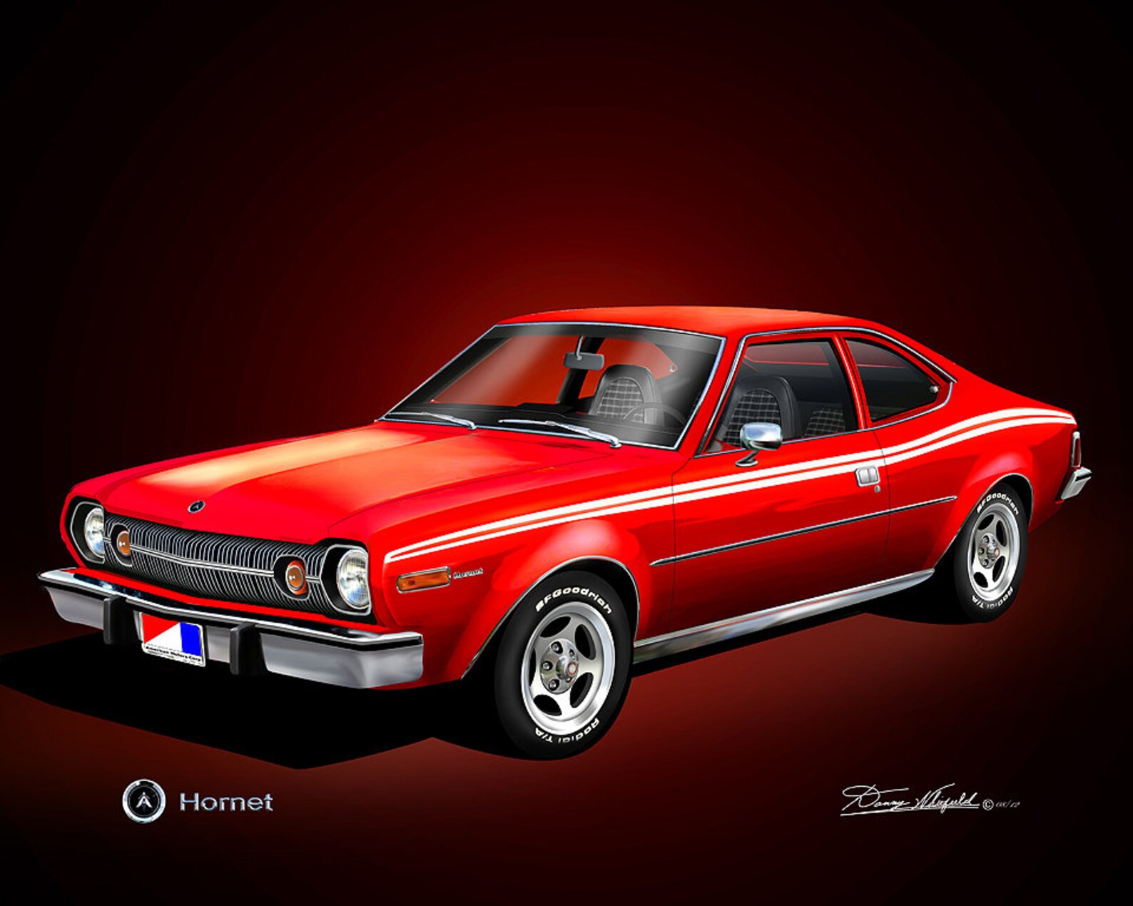 1974 Amc Hornet Art Prints by Danny Whitfield Comes in 8 - Etsy