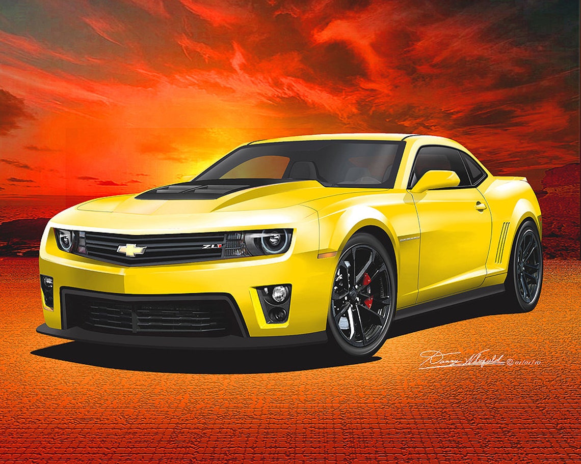 2012 Camaro ZL1 Art Print: Automotive Wall Art by Danny Whitfield Comes ...