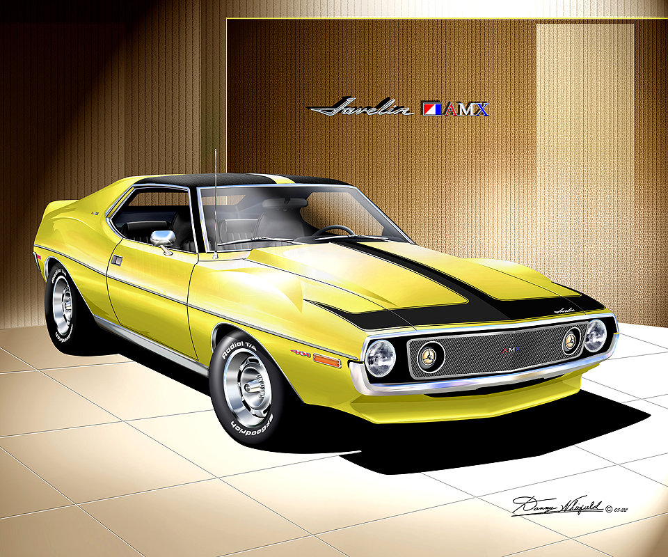 1971-1973 AMC Javelin AMX Art Print: Vintage Car Poster Comes in 5 to ...