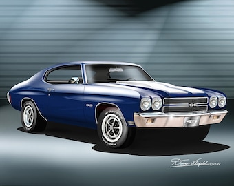 1970 Chevrolet Chevelle Convertible Art Prints by Danny Whitfield Comes ...