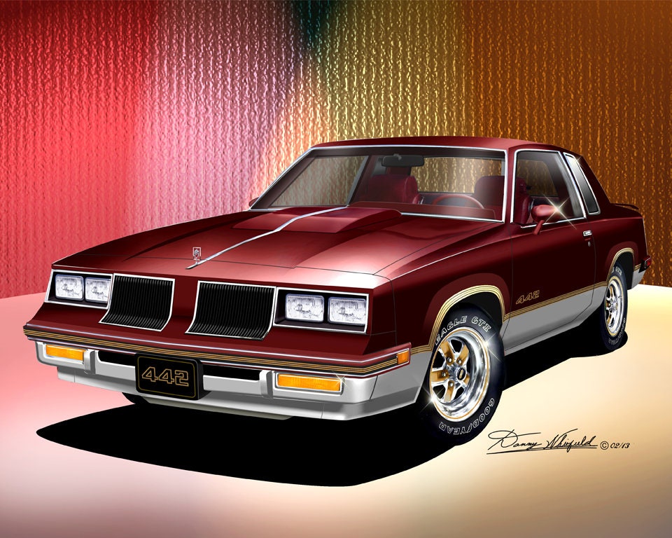 Oldsmobile 442/hurst Olds Art Print: Car Enthusiast Wall Art Comes in 5 ...