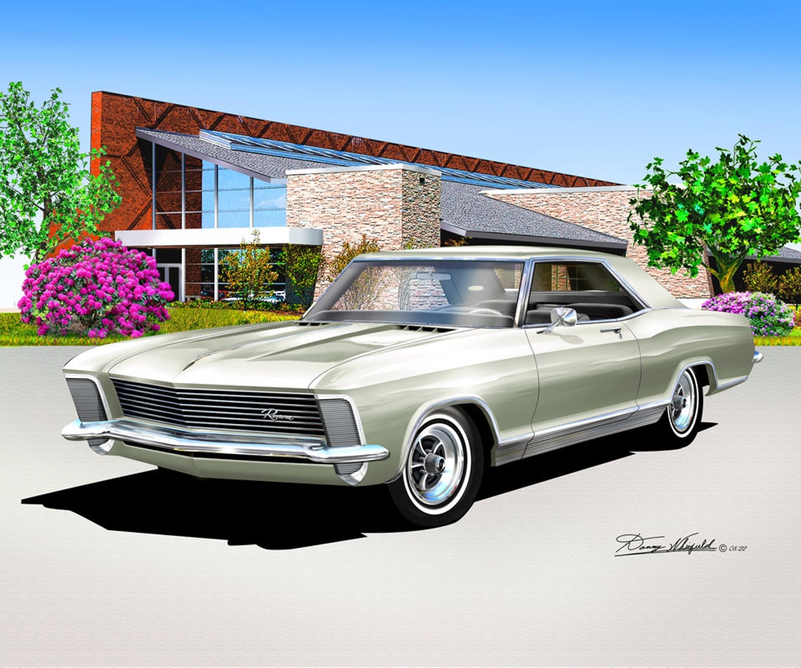 1965 Buick Riviera Art Prints by Danny Whitfield Customized Editions ...