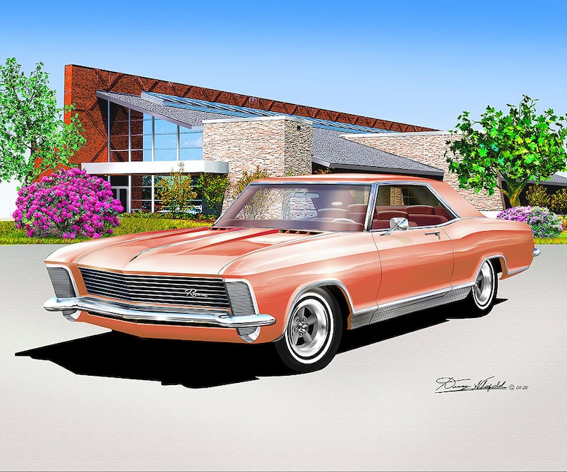 1965 Buick Riviera Art Prints by Danny Whitfield Customized Editions ...