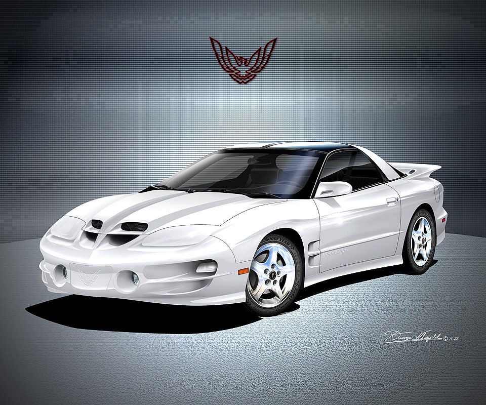 1998-2002 Pontiac Firebird Trans Am Art Print: Car Poster Comes in 5 to ...