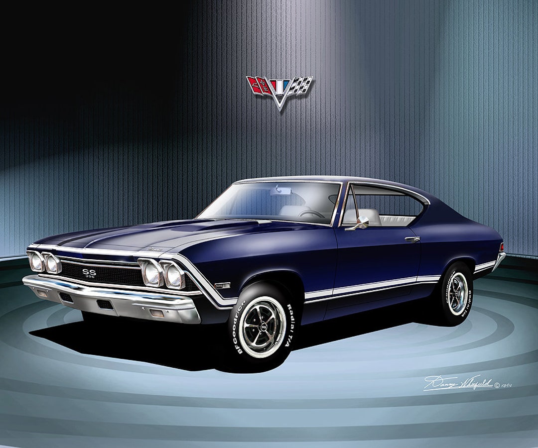 1968 Chevelle Art Prints by Danny Whitfield - Series 2 | Comes in 8 ...