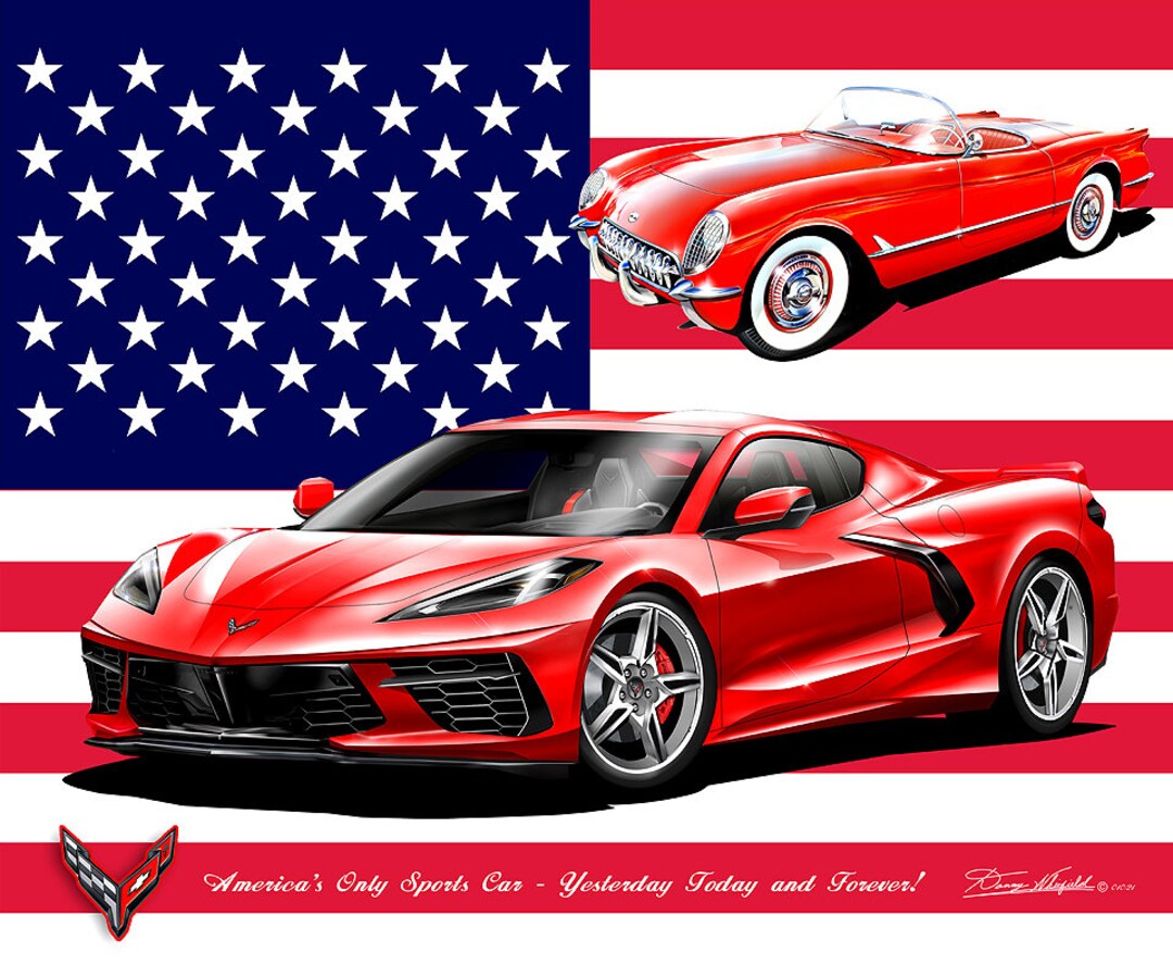 Chevrolet Corvette Stingray Art Prints by Danny Whitfield the All ...