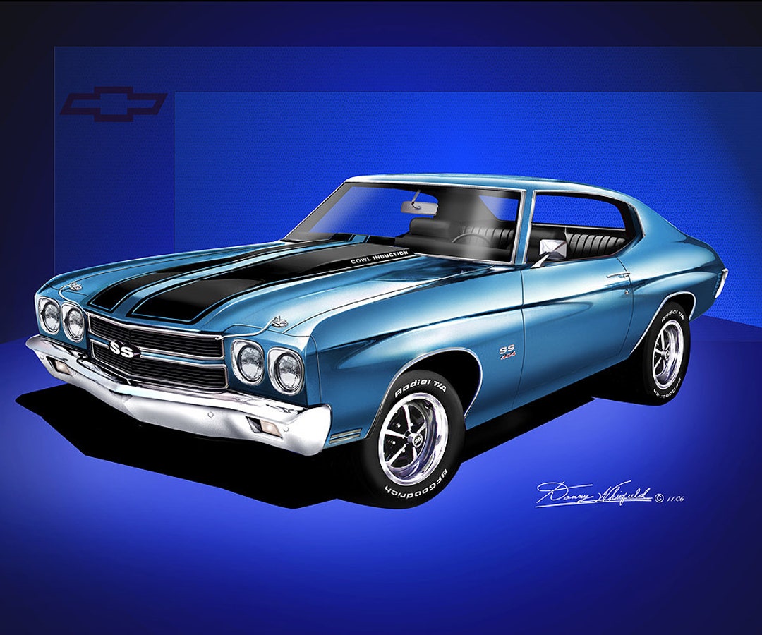 Buy 1970 Chevrolet Chevelle Art Prints by Danny Whitfield Comes in 10 ...