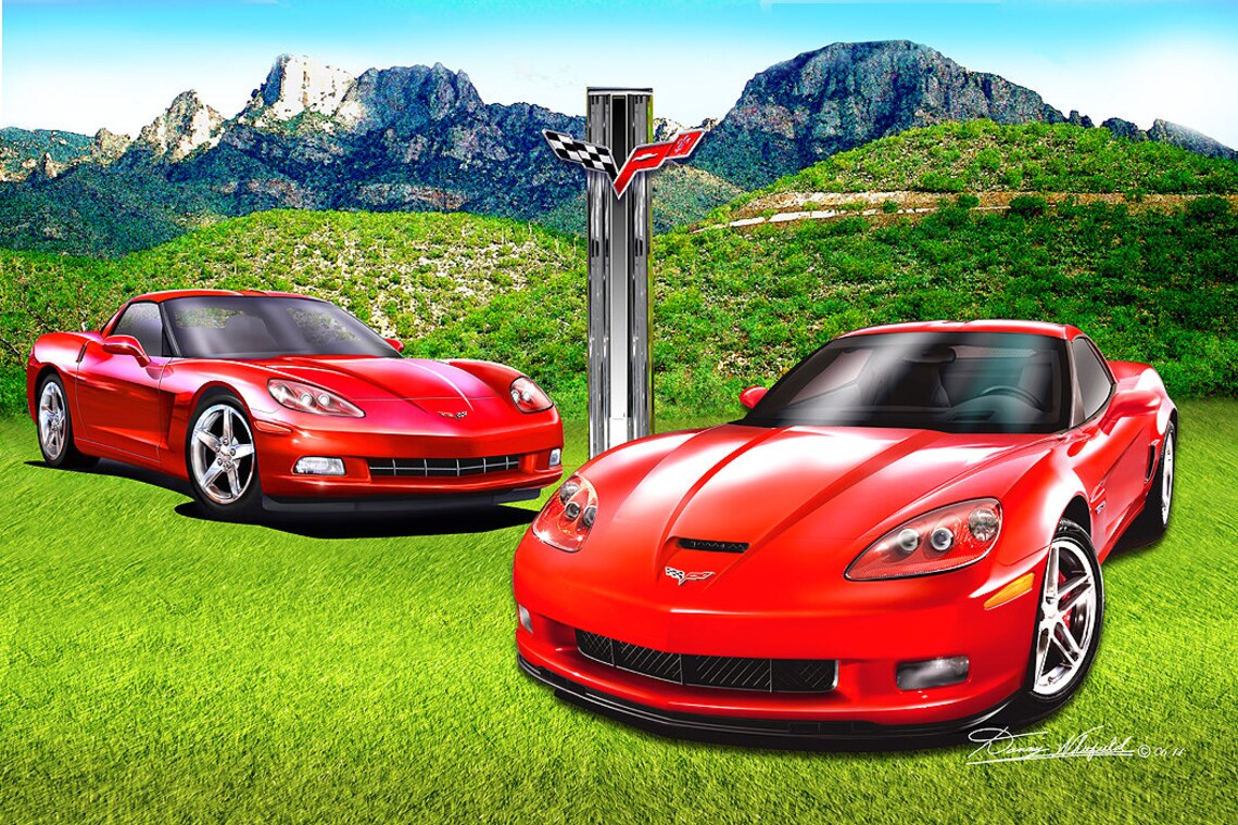 Chevrolet Corvette Stingray Art Prints by Danny Whitfield - Etsy