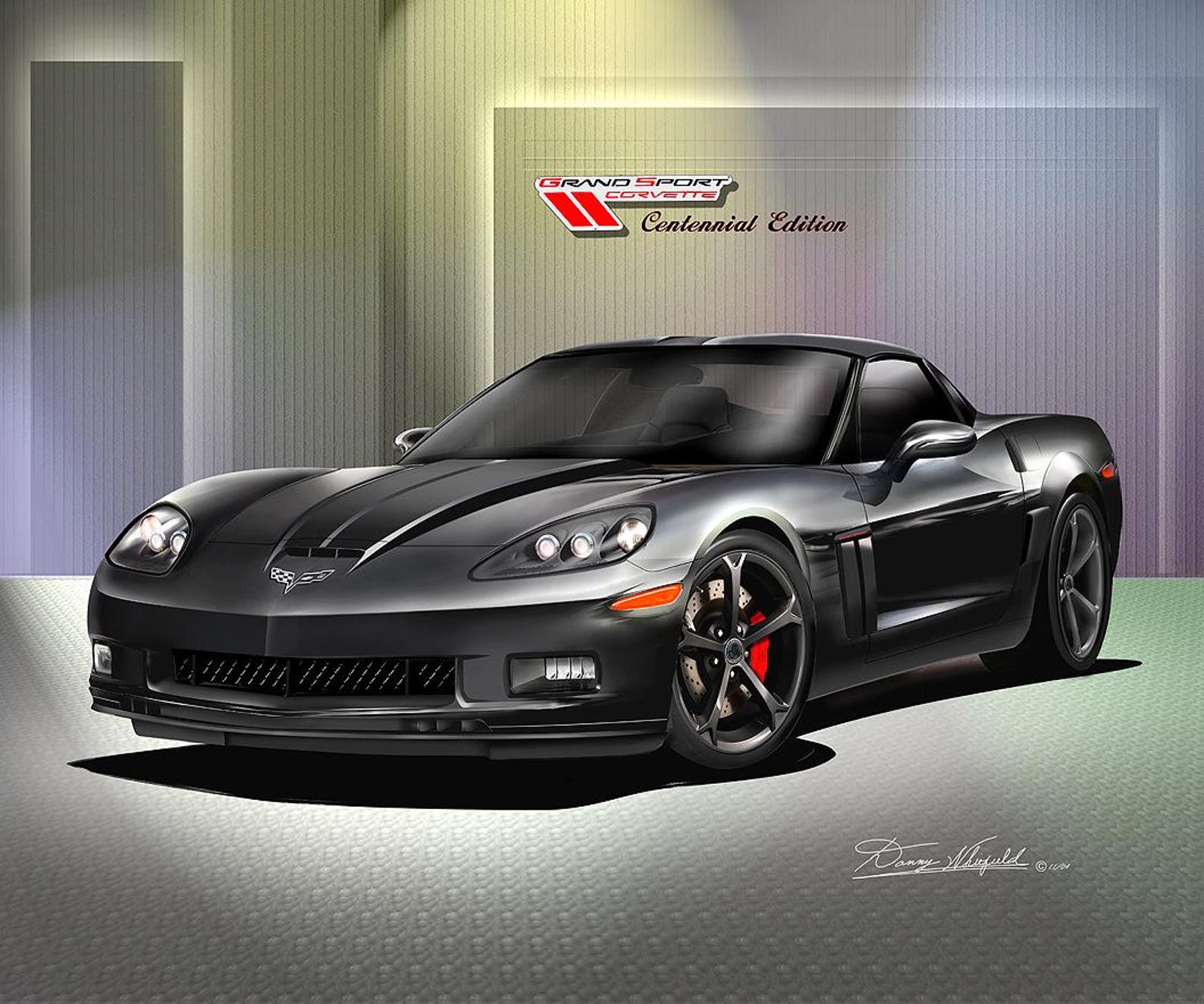 C6 Corvette Grand Sport Art Print: Car Enthusiast Wall Decor Comes in 5 ...