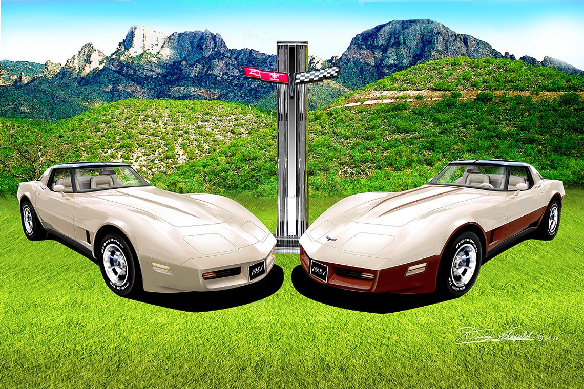 Chevrolet Corvette Stingray Art Prints by Danny Whitfield - Etsy
