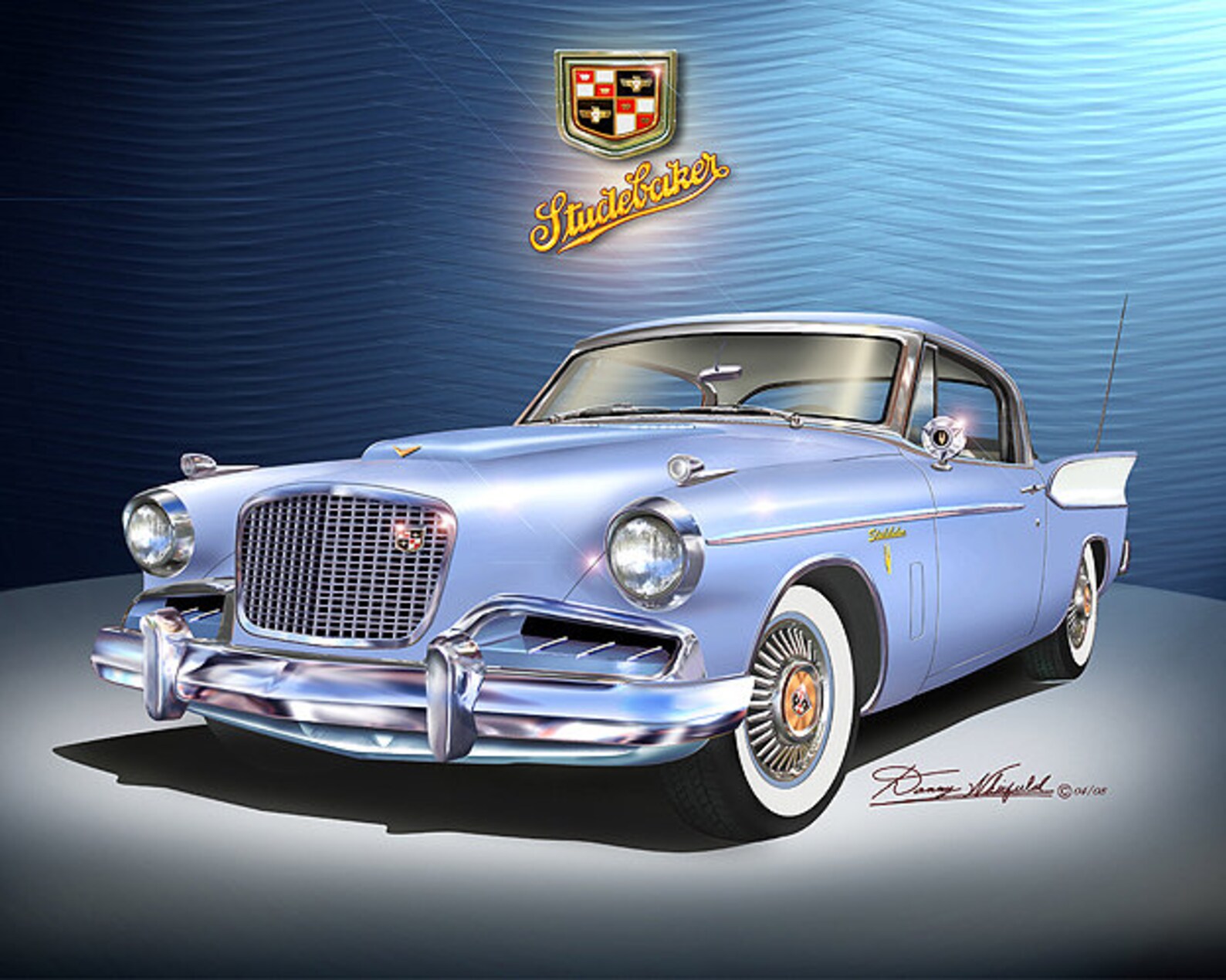 1957 Studebaker Golden Hawk Art Prints by Danny Whitfield | Comes in 10 ...