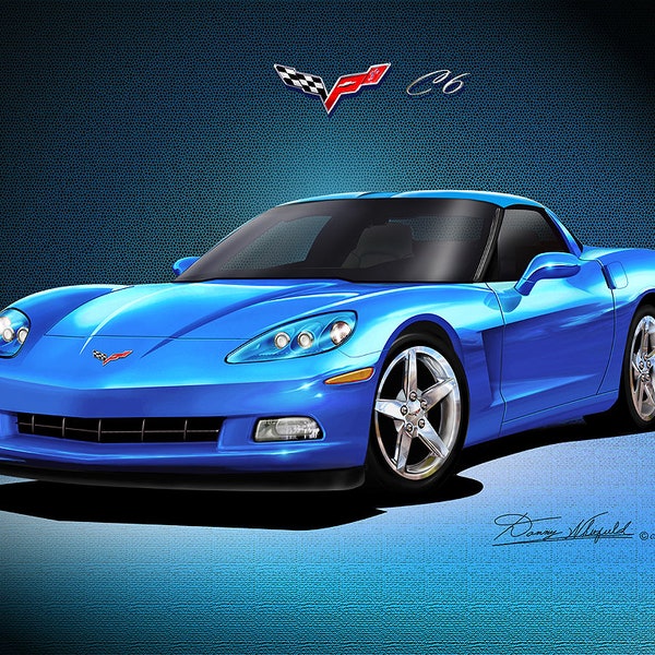 C6 Corvette Poster - Etsy