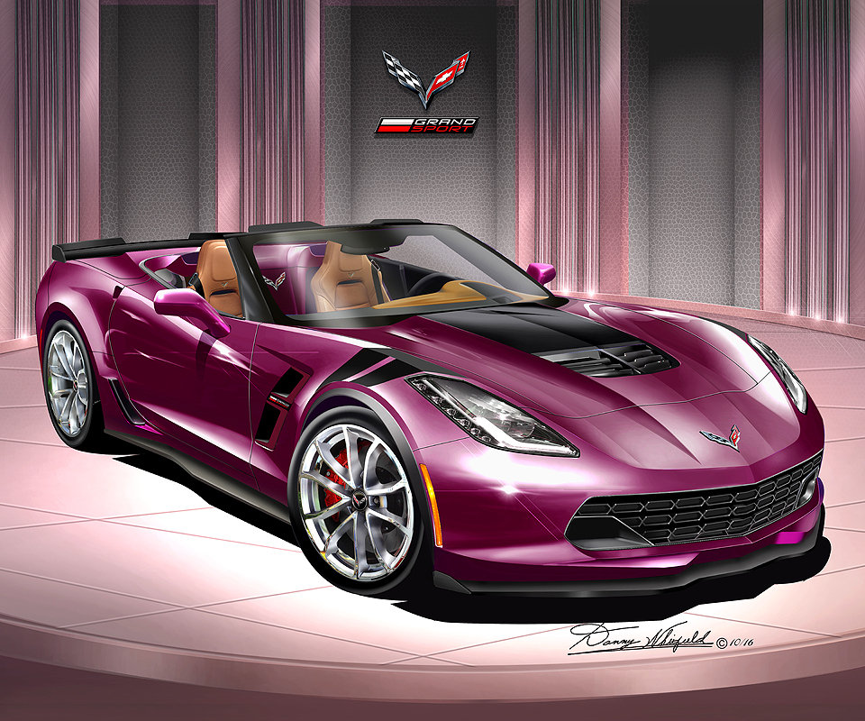 C7 Corvette Grand Sport Art Print: Automotive Illustration - Etsy