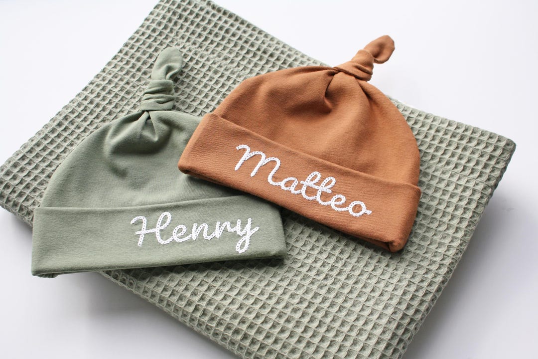 Baby Hat With Name Beanie Newborn Baby Hat Boy Baby Beanie Personalized ...