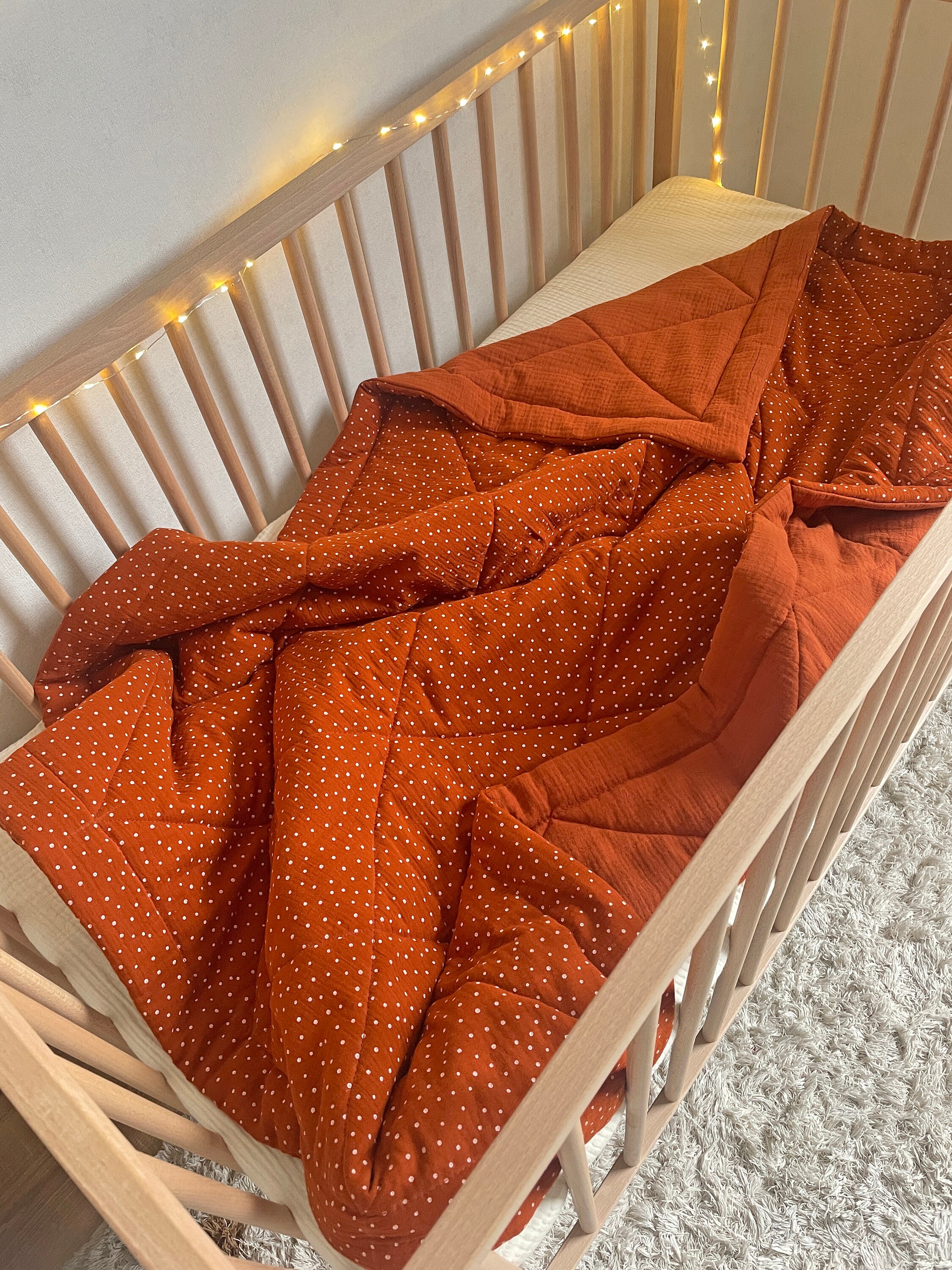 Toddler Quilt Quilted Baby Blanket Muslin Neutral Baby Quilt Muslin ...