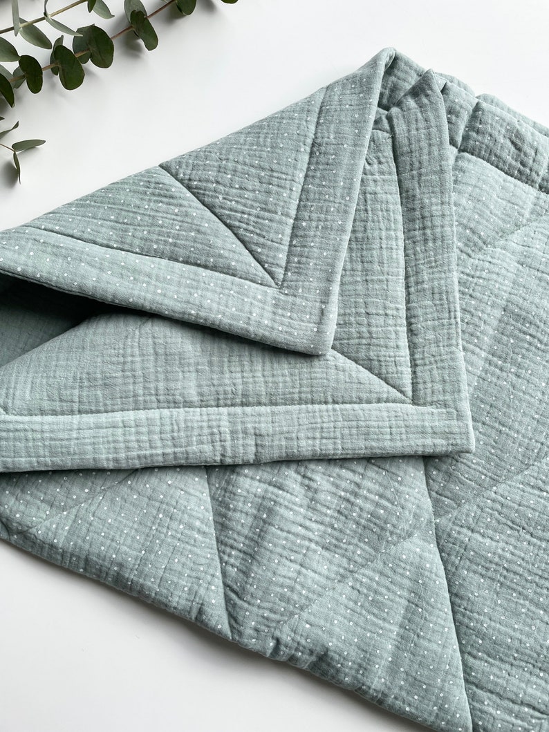 Baby Quilts Handmade Muslin Baby Quilt Quilted Baby Blanket | Etsy