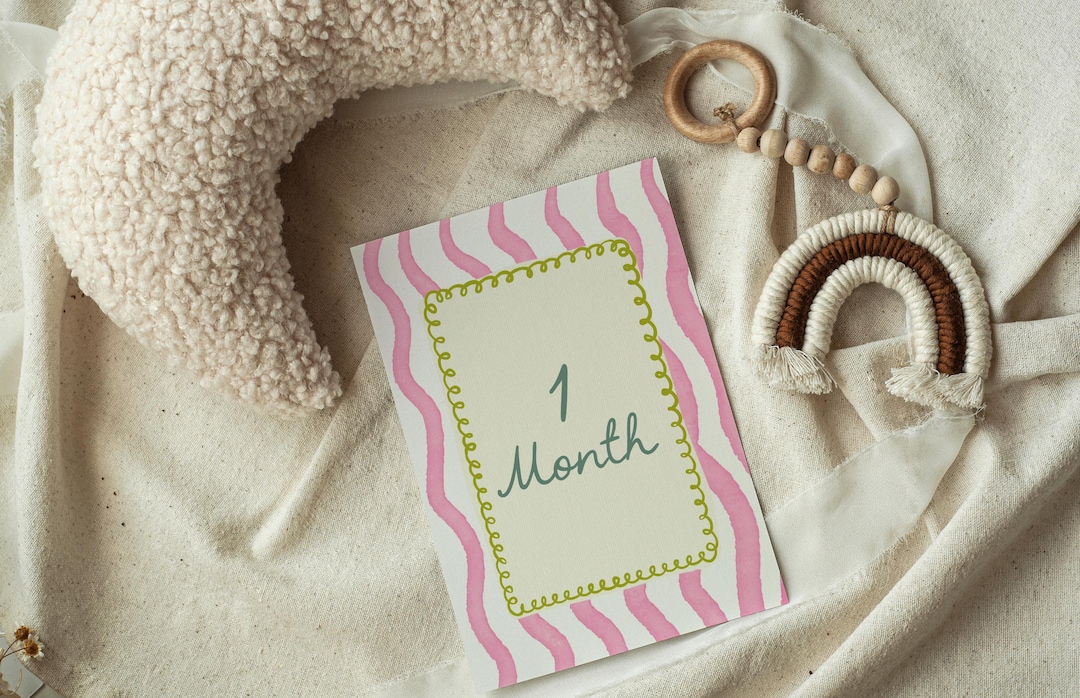 Printable Baby Monthly Milestone Markers Baby Milestones Digital ...