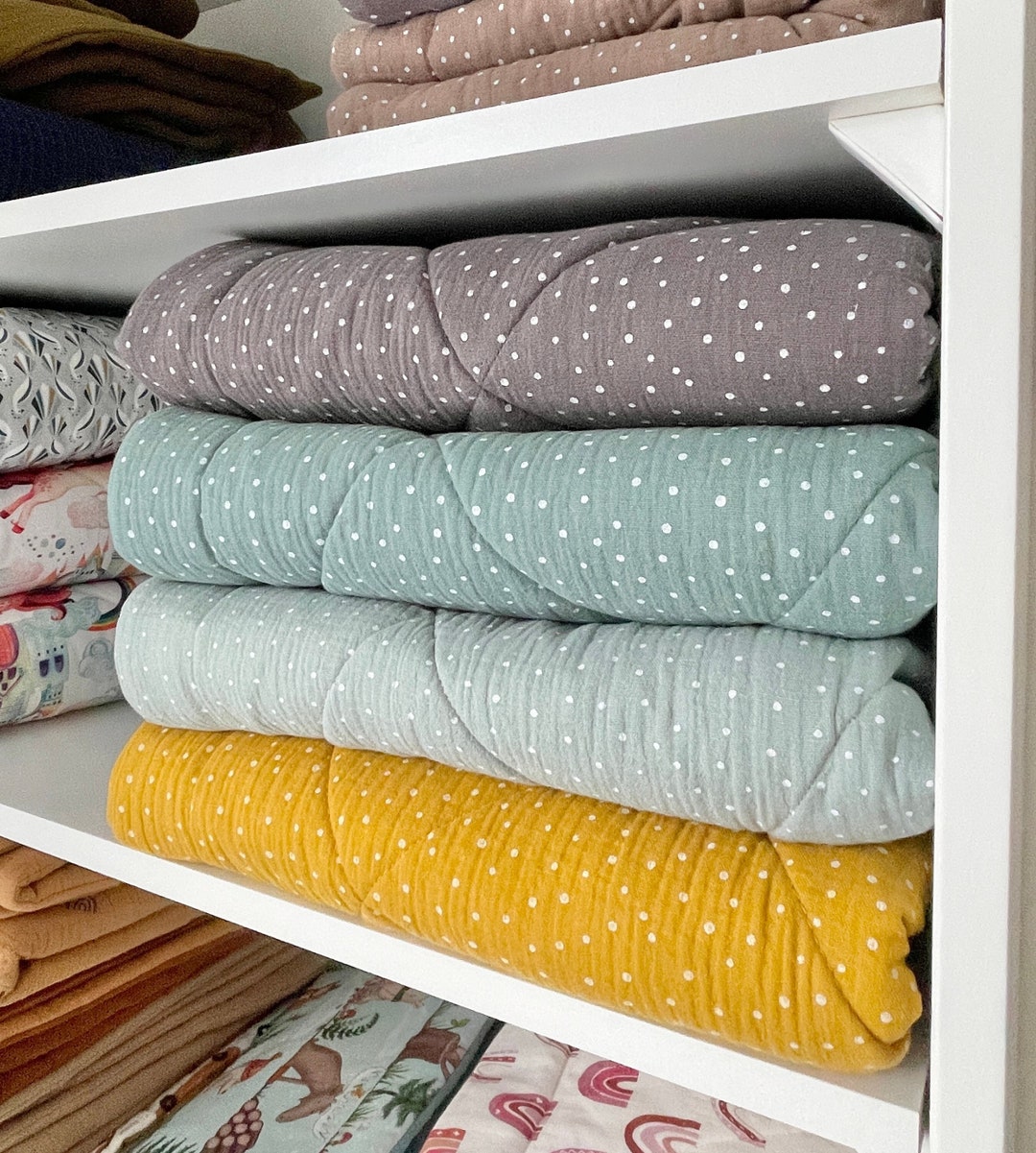 Modern Baby Quilt Handmade Quilted Baby Blanket Warm Gender Neutral ...