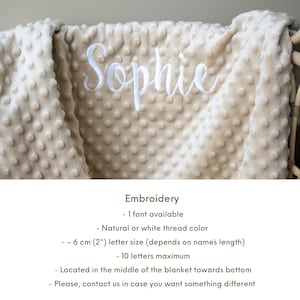 Beige Baby Blanket Minky Blanket Minky Blanket Baby Baby Blanket Boys ...