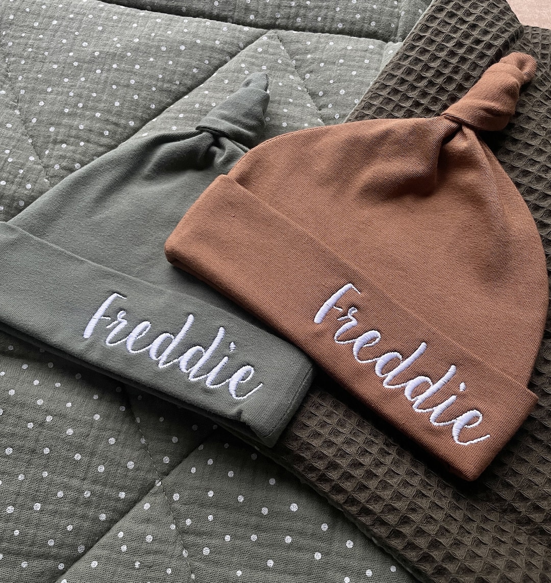 Baby Hat With Name Beanie Newborn Baby Hat Boy Baby Beanie Personalized ...