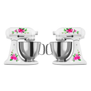 Hot Pink Roses Cute Vinyl Decal Set for Large Stand Mixers - Etsy