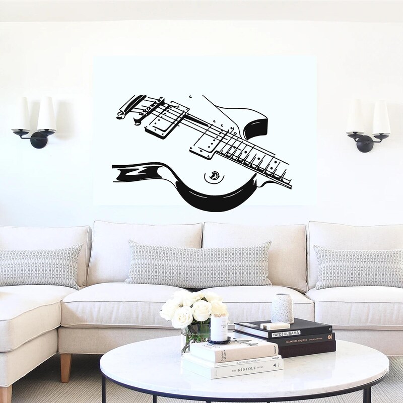 Guitar Wall Decal - Etsy