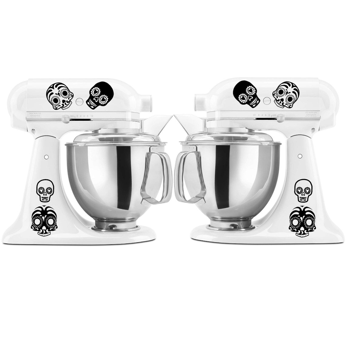 Sugar Candy Skull Dia De Los Muertos Cut Vinyl Decal Set for | Etsy