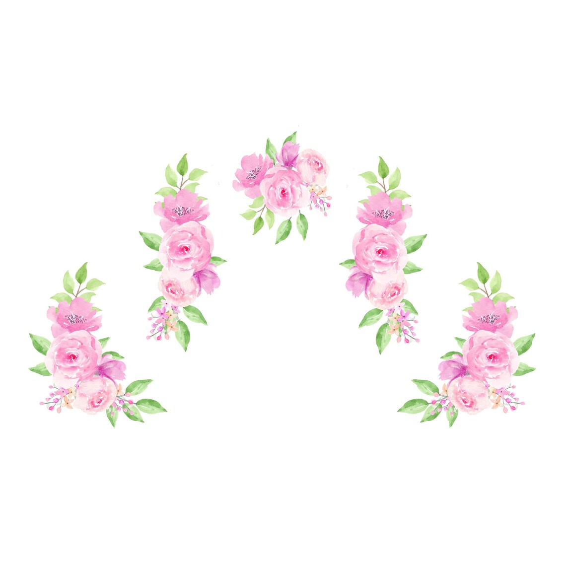 Hand Painted Watercolor Rose Mixer Decal Set for Large Stand - Etsy