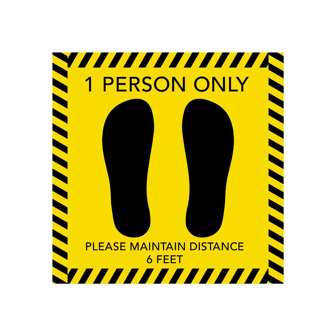 ONE PERSON ONLY Printed / Laminated Decal for Social - Etsy