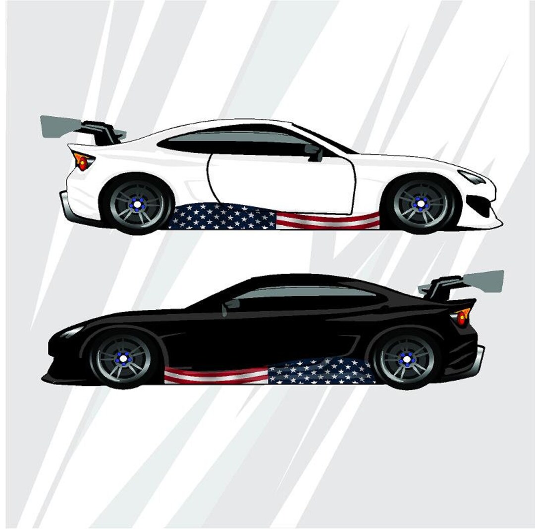 American Flag Patriot Rocker Professional Quality 3m UV Laminated Car ...