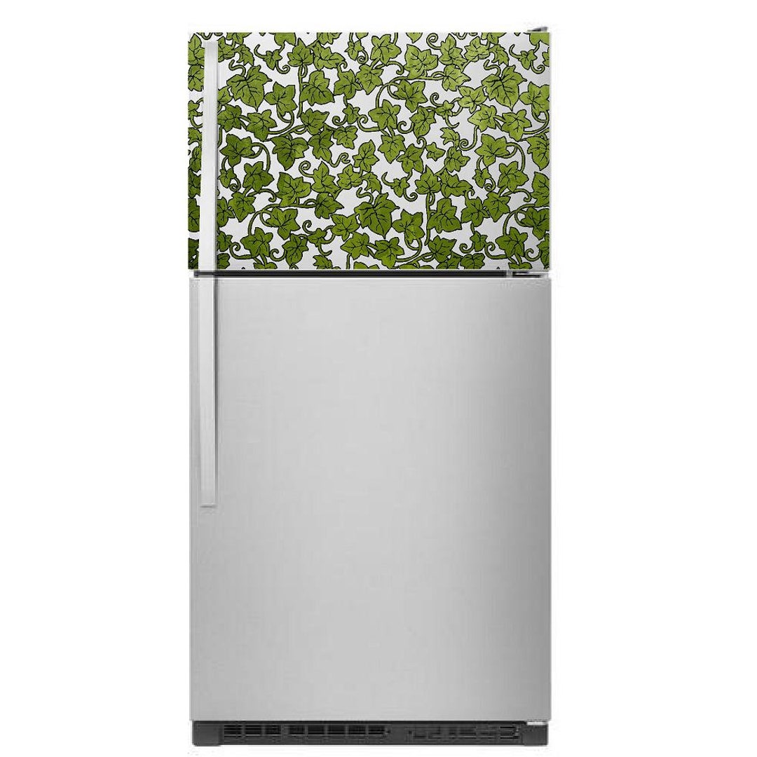 Watercolor Grape Vines and Leaves Refrigerator Wrap – Wraps the Top ...