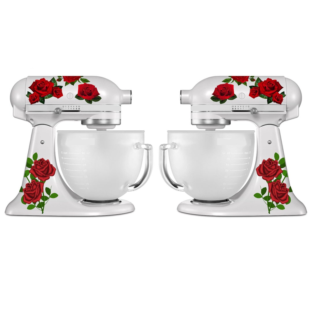 Realistic Red Roses Basket Decal Set for Large Stand Mixers - Etsy