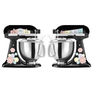 Pastel Rainbow Mixer Speed Settings Flower Pattern Decal Set for Large ...