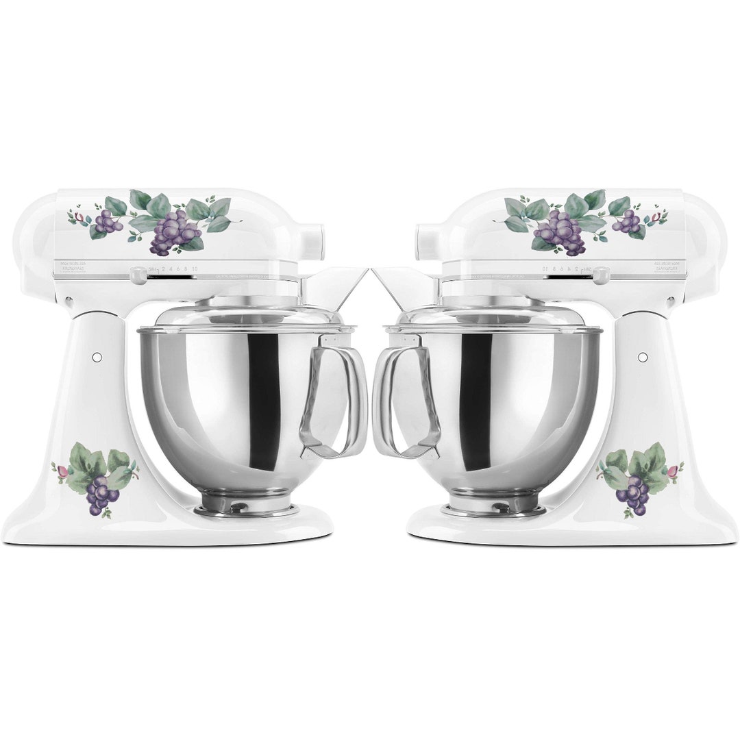 Watercolor Grapes Bunch and Vines Decal Set for Large Stand Mixers - Etsy