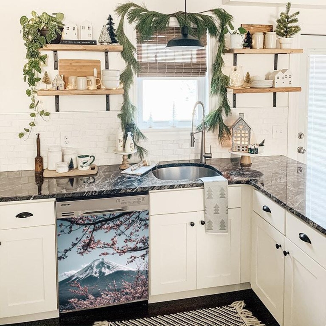 Sakura Blossom Mount Fuji Printed Art GIANT Magnet for - Etsy