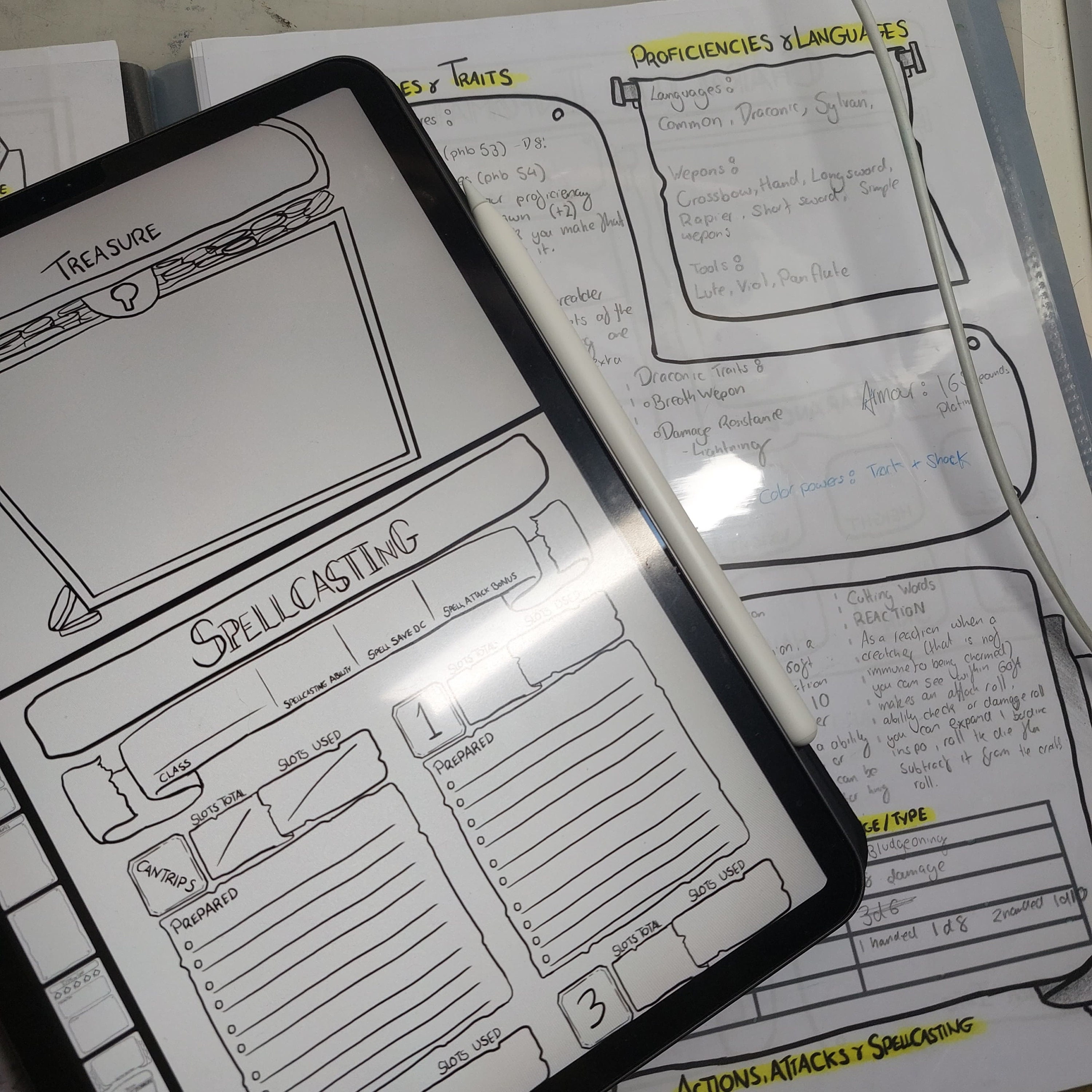 Dnd Character Journal (5E) - Printable - Etsy