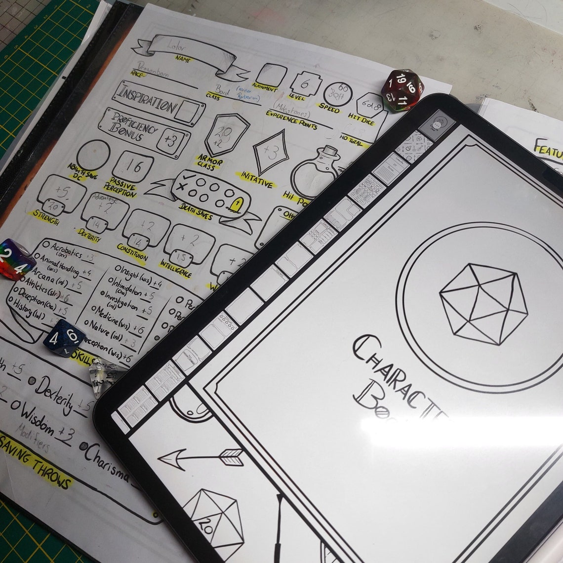 Dnd Character Journal (5E) - Printable - Etsy