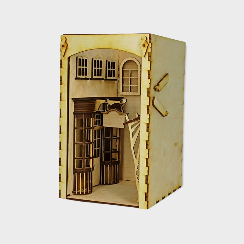Knockturn Alley Book Nook Kit for Bookshelf / Bookcase End - Etsy