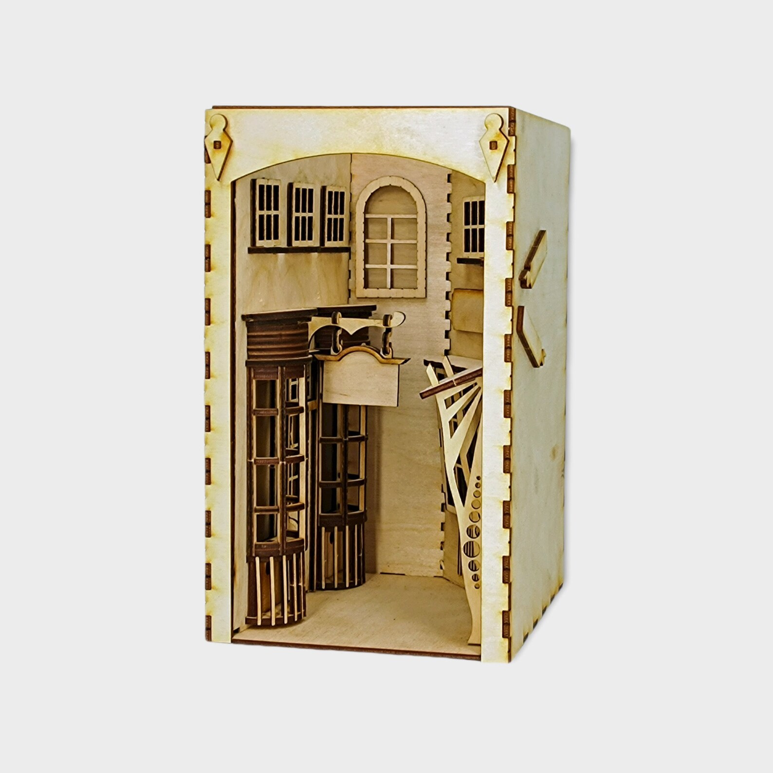 Knockturn Alley Book Nook Kit for Bookshelf / Bookcase End - Etsy